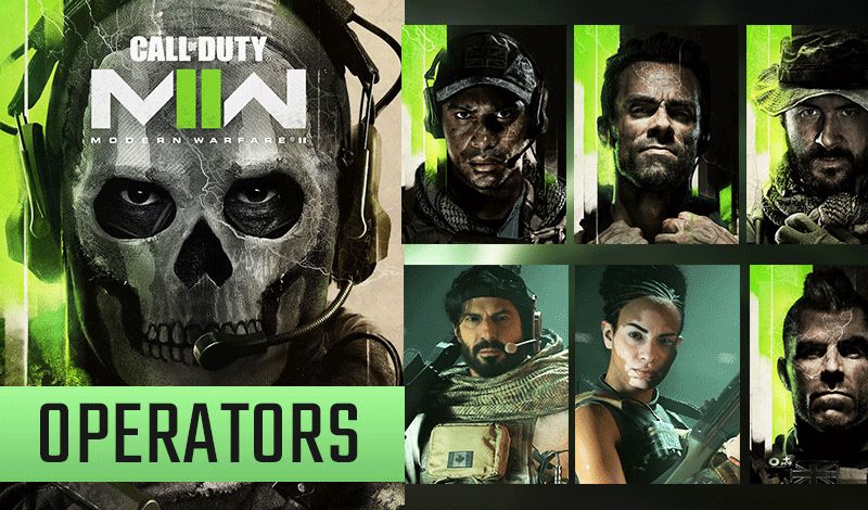 COD Modern Warfare 2 Operators List and Skins (2022) COD Modern Warfare 2 Operators List and Skins (2022)